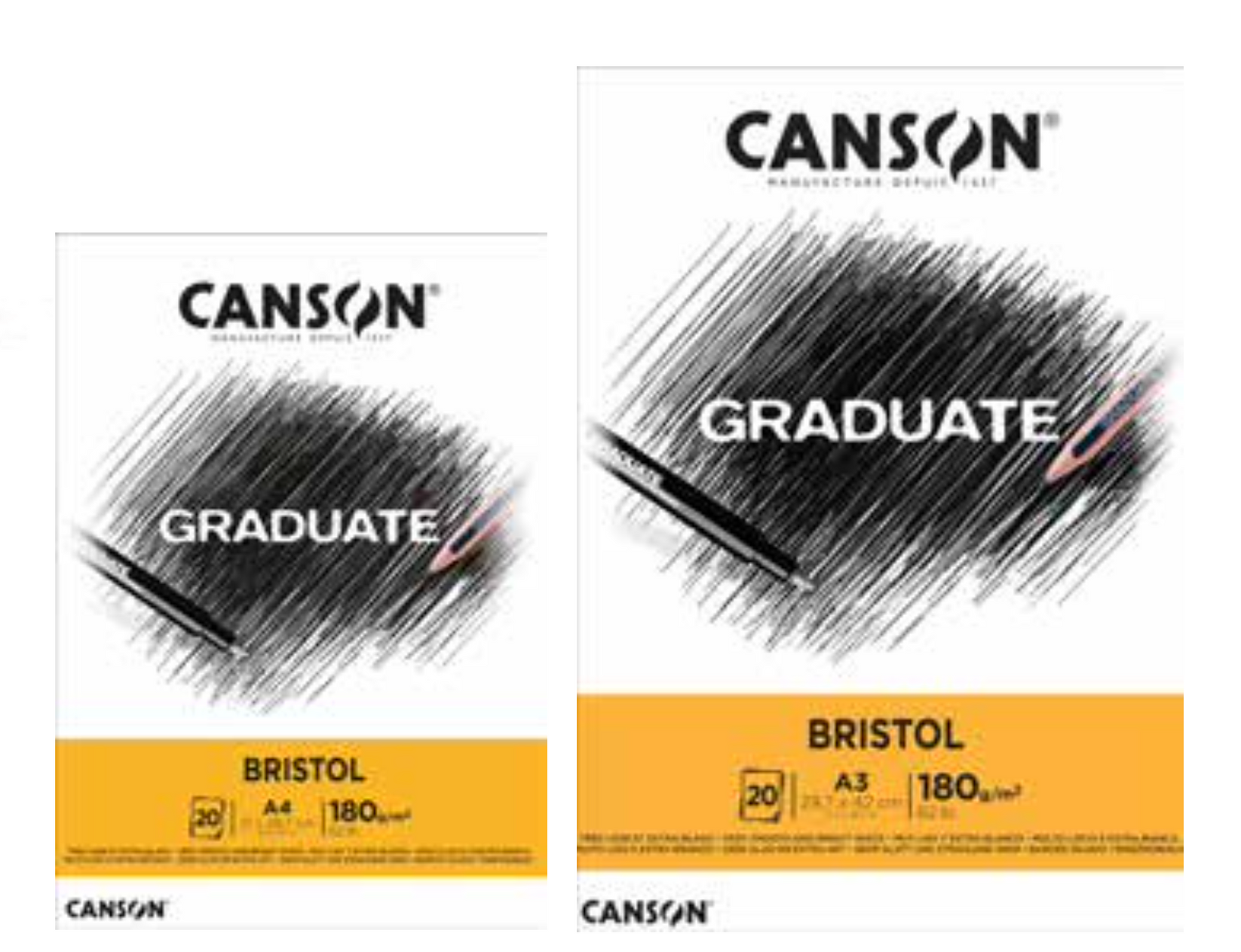 Block Dibujo Canson Graduate Bristol A3 180gr – Cromagnon